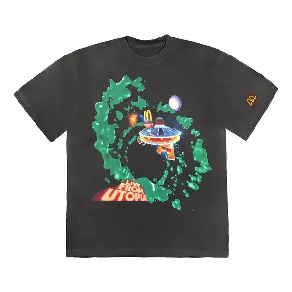 TRAVIS SCOTT Fly-thru T-shirt 'washed - Black
