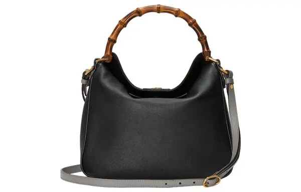 Gucci Diana Shoulder Bag With Bamboo Handle - Black