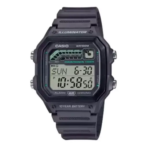 Casio Digital 'black - Black/silver