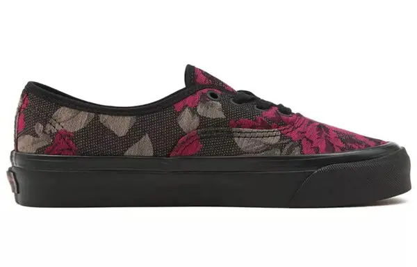VANS Factory Authentic 44 Dx Floral Low Top Sneakers - Black/red