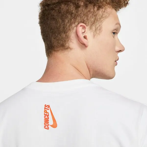 Nike X Concepts T-shirt 'white Orange - White/orange