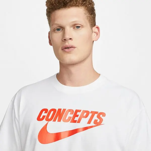 Nike X Concepts T-shirt 'white Orange - White/orange