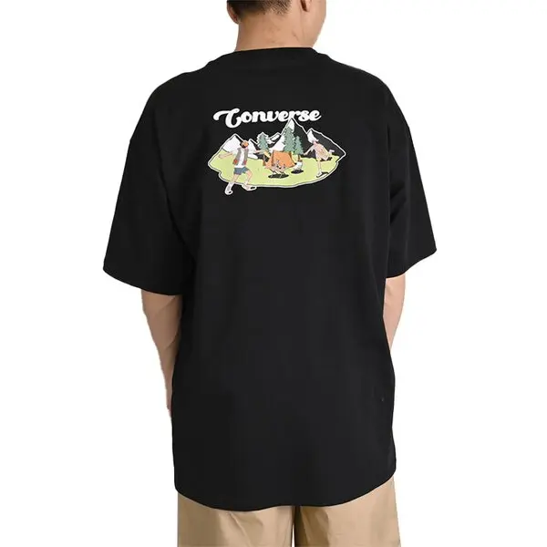 CONVERSE Outdoor Graphic Tee Asia Sizing - Black
