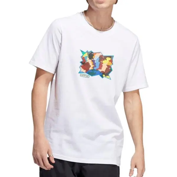 Adidas Mettz World Peeps Short Sleeve Tee 'chalky Brown Multicolor