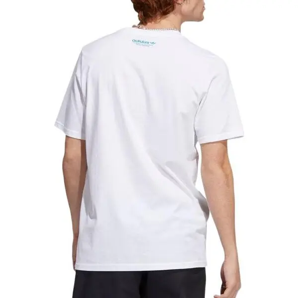 Adidas Mettz World Peeps Short Sleeve Tee 'chalky Brown Multicolor