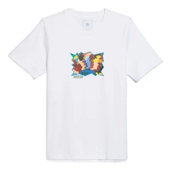 Adidas Mettz World Peeps Short Sleeve Tee 'chalky Brown Multicolor - Default Colorway