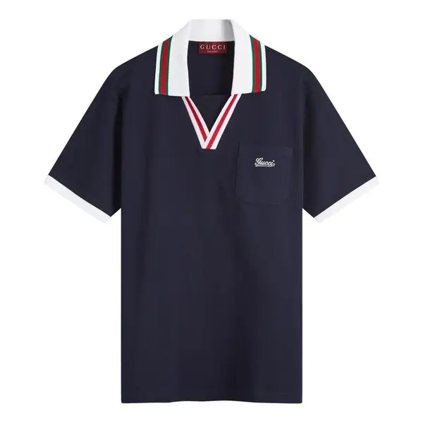 Gucci Skipper Collar Polo Shirt