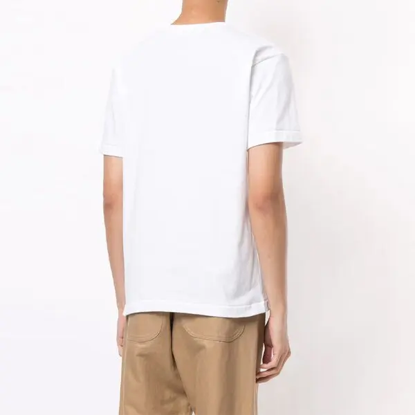 Play Comme Des Garcon Basic T-shirt Red Family Heart - White