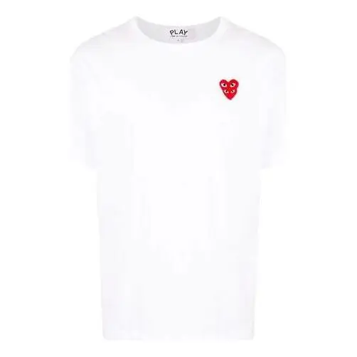Play Comme Des Garcon Basic T-shirt Red Family Heart