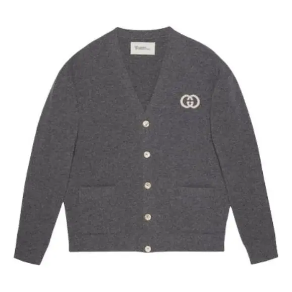 Gucci Knit Wool Cardigan With Interlocking G