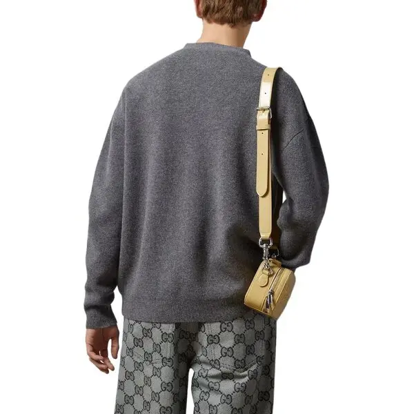 Gucci Knit Wool Cardigan With Interlocking G