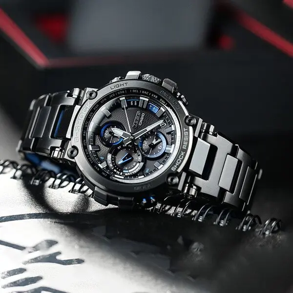 Casio G-shock Mt-g "black" Watch With Bluetooth And Solar Energy