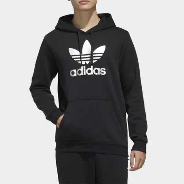 Adidas Originals Trefoil Foil Sports Hoodie - Black
