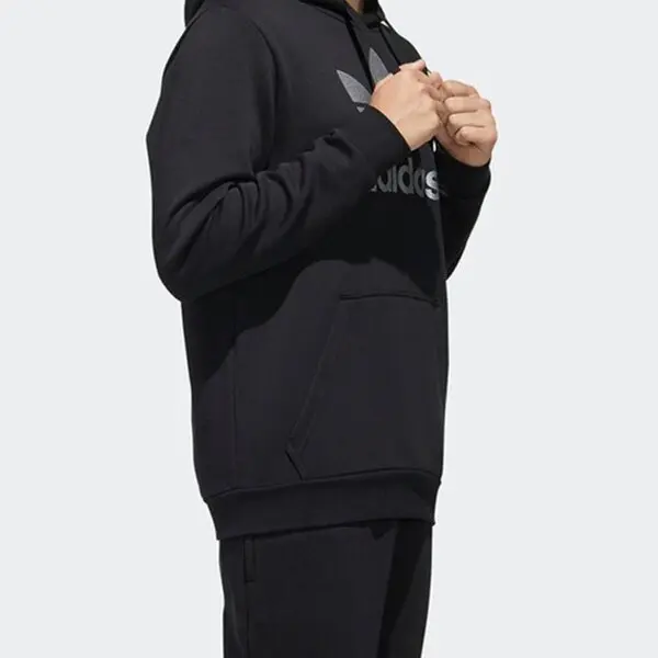 Adidas Originals Trefoil Foil Sports Hoodie - Black