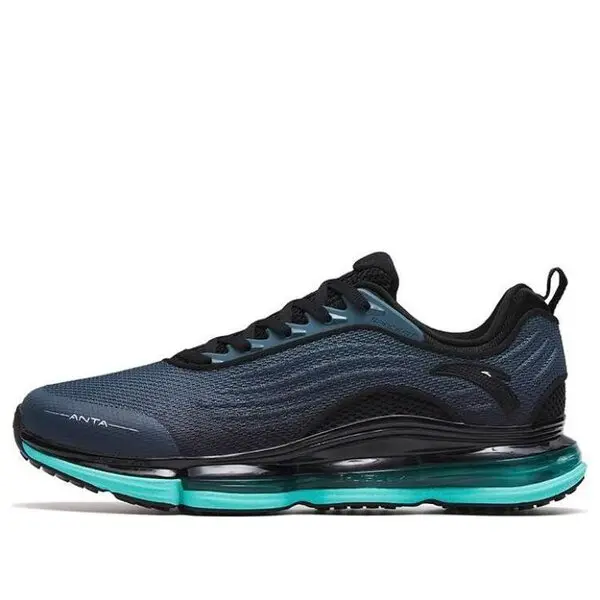 ANTA Athletic Lace-up Sneakers - Blue/black/teal
