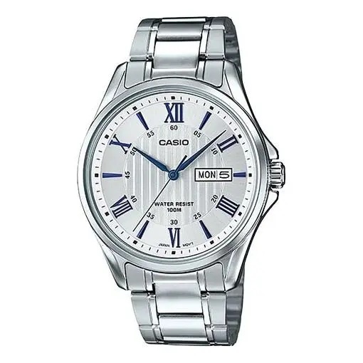 Casio Stainless Steel Analog Watch - Silver