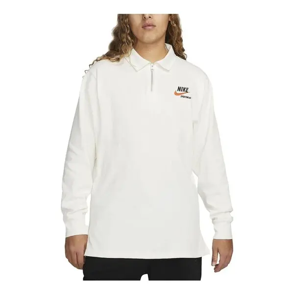 Nike Trend Rugby Long Polo Shirts - White
