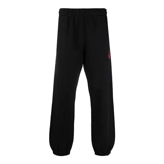Off-White Hands Off Red Arrow Sports Pants/trousers/joggers Loose Fit - Black