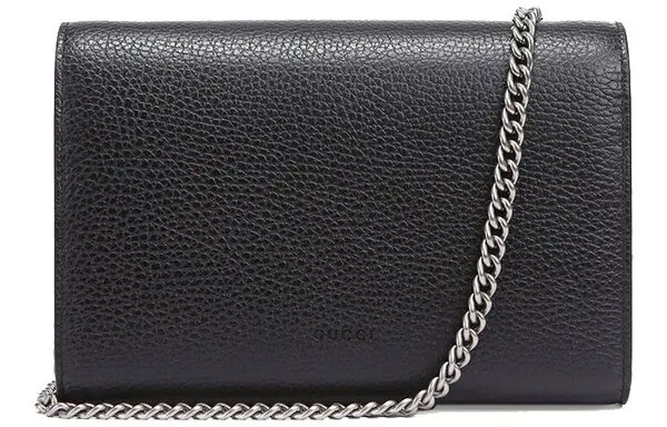 Gucci Dionysus Tiger Head Leather Chain Shoulder Messenger Bag Mini - Black