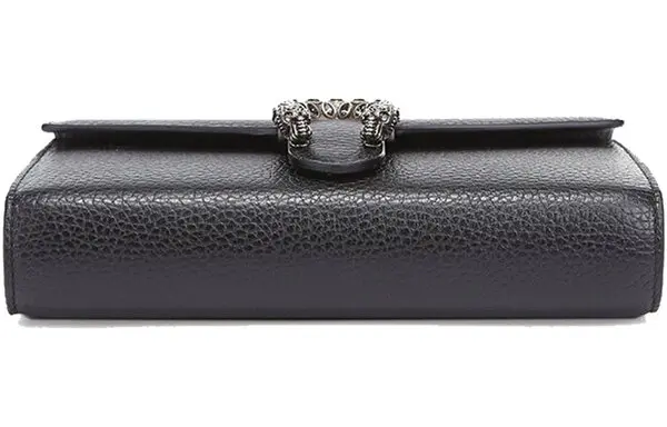 Gucci Dionysus Tiger Head Leather Chain Shoulder Messenger Bag Mini - Black