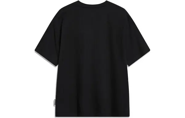 LI-NING Badfive Logo T-shirt 'black - Black/blue