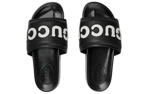 Gucci Sideline Rubber Logo Slide