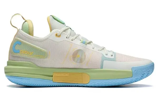 LI-NING Speed Premium 'ice Cream' Athletic Shoes - Beige/green