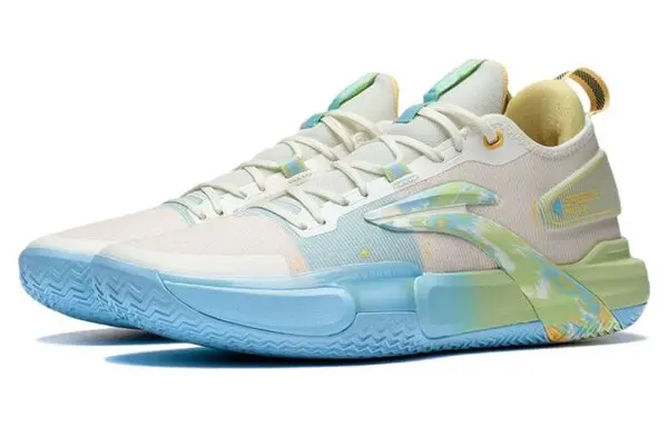 LI-NING Speed Premium 'ice Cream' Athletic Shoes - Beige/green
