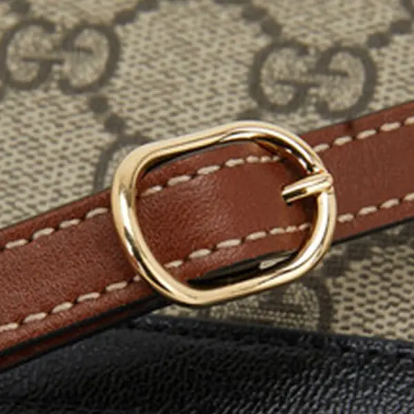 Gucci Padlock Metallic Logo Canvas Box Mini Handbag