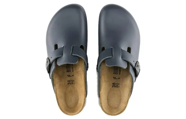 BIRKENSTOCK Boston Clogs - Blue/sand