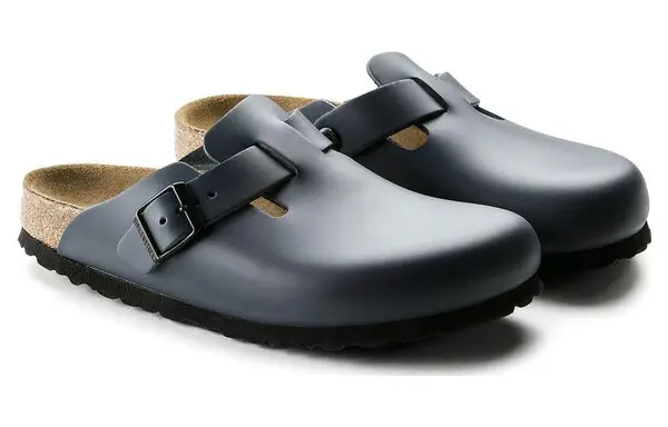 BIRKENSTOCK Boston Clogs - Blue/sand
