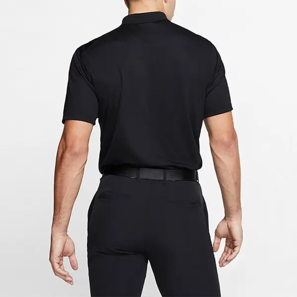 Nike Solid Color Casual Outdoor Sports Golf Short Sleeve Polo Black Polo Shirt - Multi-color