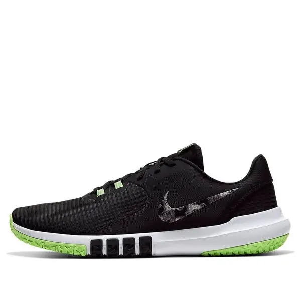 Nike Flex Control 4 Camo Swoosh' Athletic Sneakers - Black