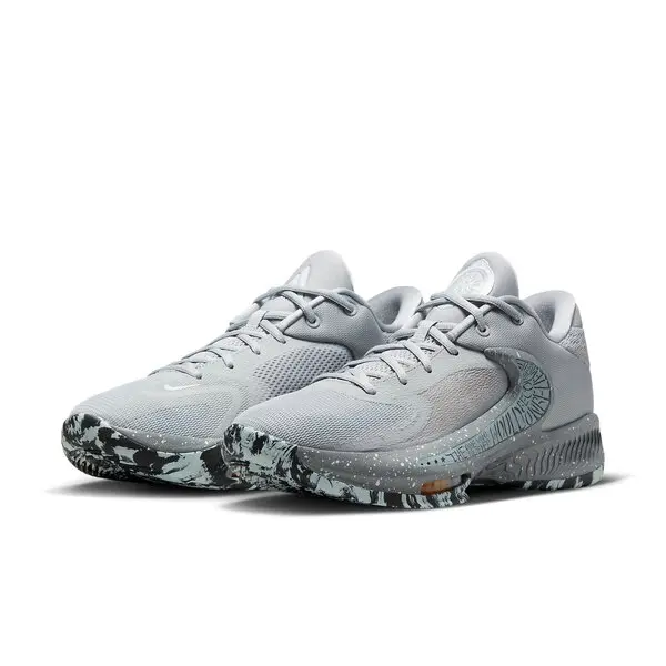 Nike Zoom Freak 4 "etched In Stone" Athletic Sneakers - Wolf Grey/white/cool Grey