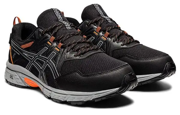 Asics Gel-venture 8 Wp Athletic Sneakers - Black/grey/orange