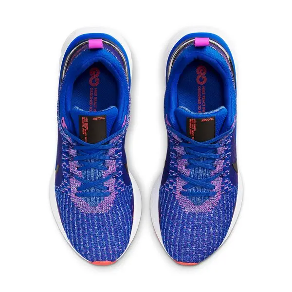 Nike React Infinity Run Flyknit 3 Athletic Shoes - Blue
