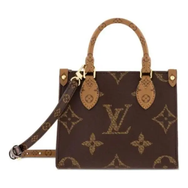 LOUIS VUITTON Onthego Bb Monogram Reverse Canvas Handbag - Brown