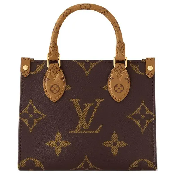 LOUIS VUITTON Onthego Bb Monogram Reverse Canvas Handbag