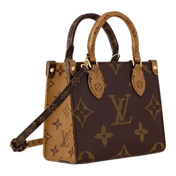 LOUIS VUITTON Onthego Bb Monogram Reverse Canvas Handbag