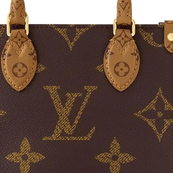 LOUIS VUITTON Onthego Bb Monogram Reverse Canvas Handbag