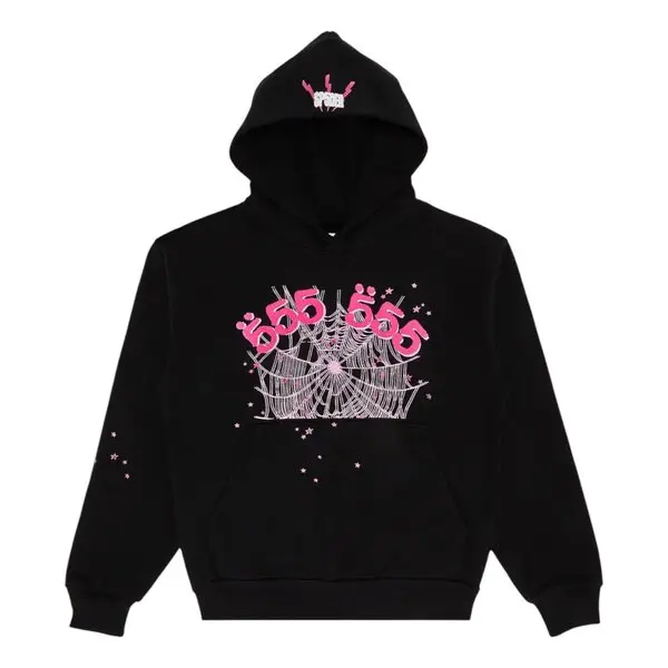 SP5DER Angel Number Hoodie - Black