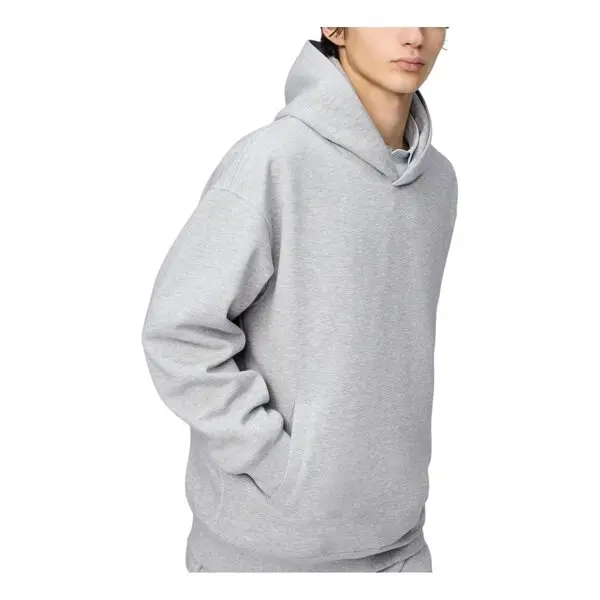 Uniqlo Oversized Cotton Hoodie - Grey
