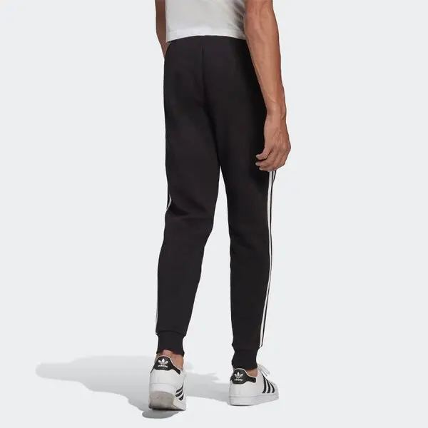 Adidas Originals Classic Side Stripe Bundle Feet Casual Running Sports Pants - Black