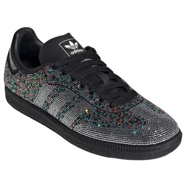 Adidas Samba Embellished Sneakers - Core Black/silver Metallic
