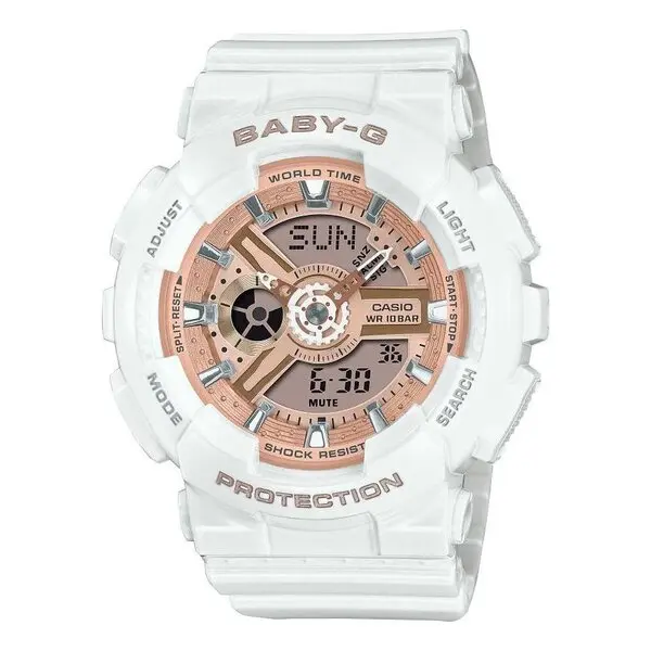 Casio Baby-g Ba-110x-7a1jf Shock Resistant Watch - White