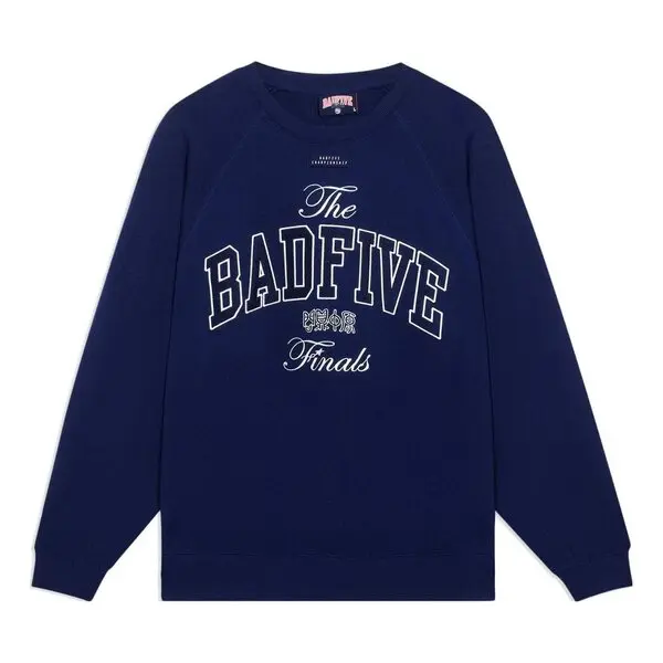 LI-NING Badfive Graphic Sweatshirt - Blue/white