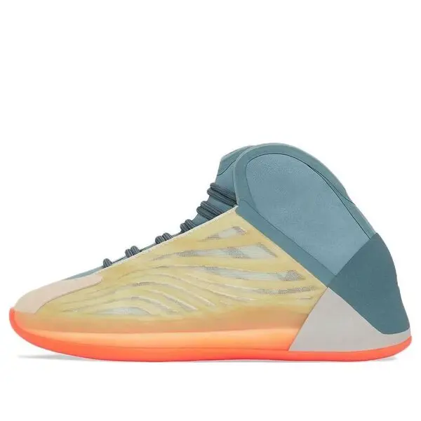 Adidas Yeezy Quantum High Top Sneakers - Orange