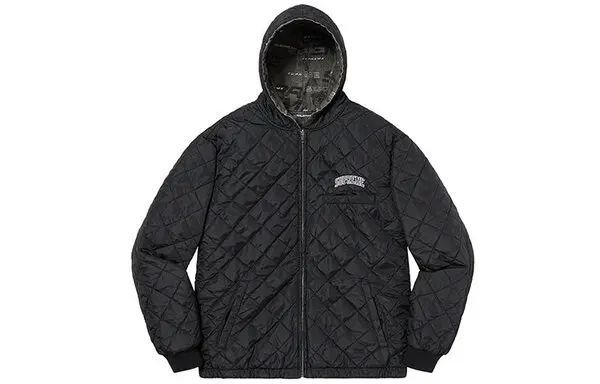 Supreme Reversible Dimensions Logo Denim Work Jacket - Black