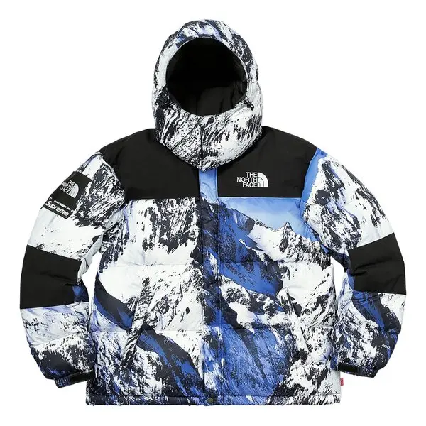 Supreme X The North Face Mountain Baltoro 700 Fill Down Jacket - White/blue/black