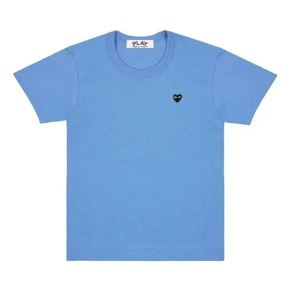 Play Comme Des Garcon Mini Heart Logo Tee - Blue